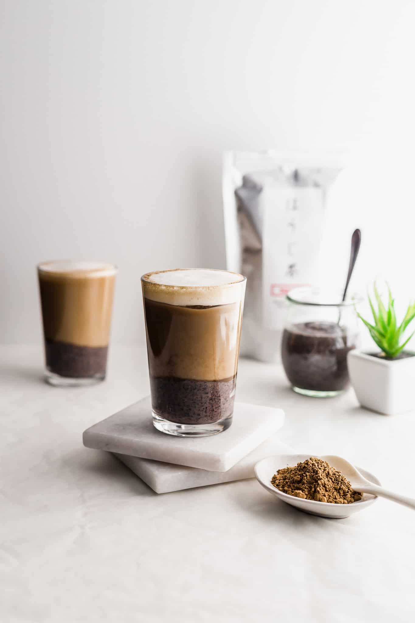 Hojicha Black Sesame Oat Latte | Sift & Simmer