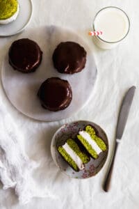 Homemade Matcha Choco Pie | Sift & Simmer
