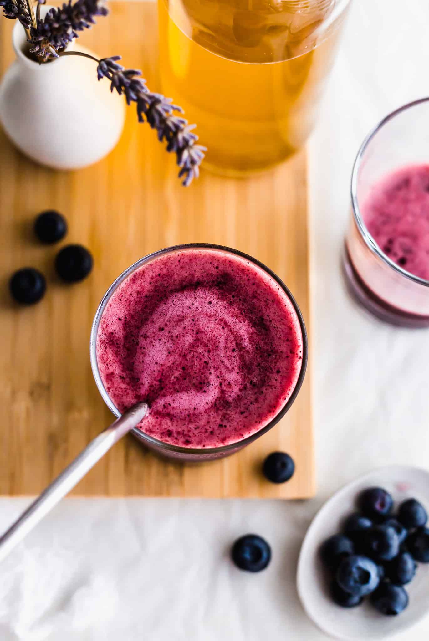 Iced Lavender Blueberry Jasmine Tea | Sift & Simmer