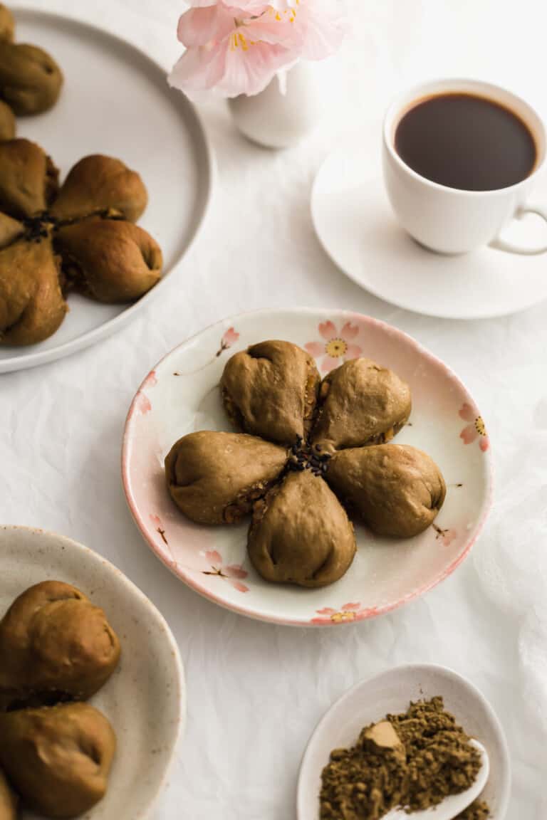 Hojicha Chestnut Flower Buns | Sift & Simmer