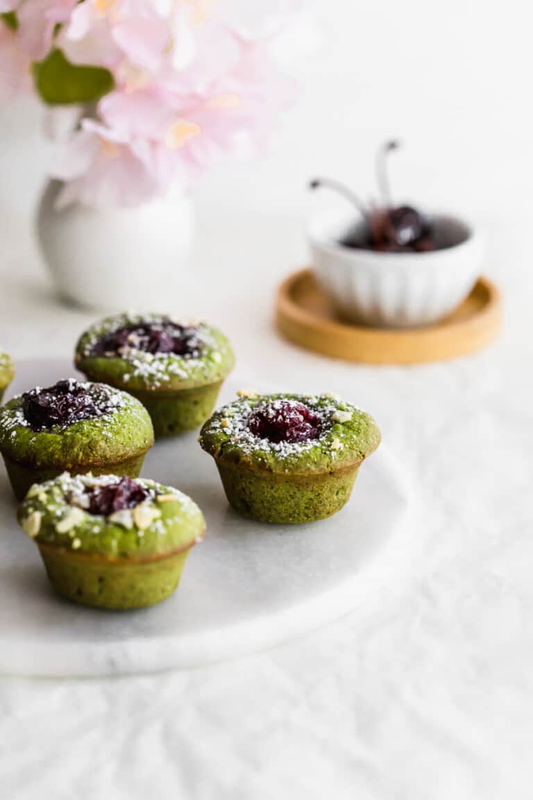 Matcha Cherry Financiers | Sift & Simmer