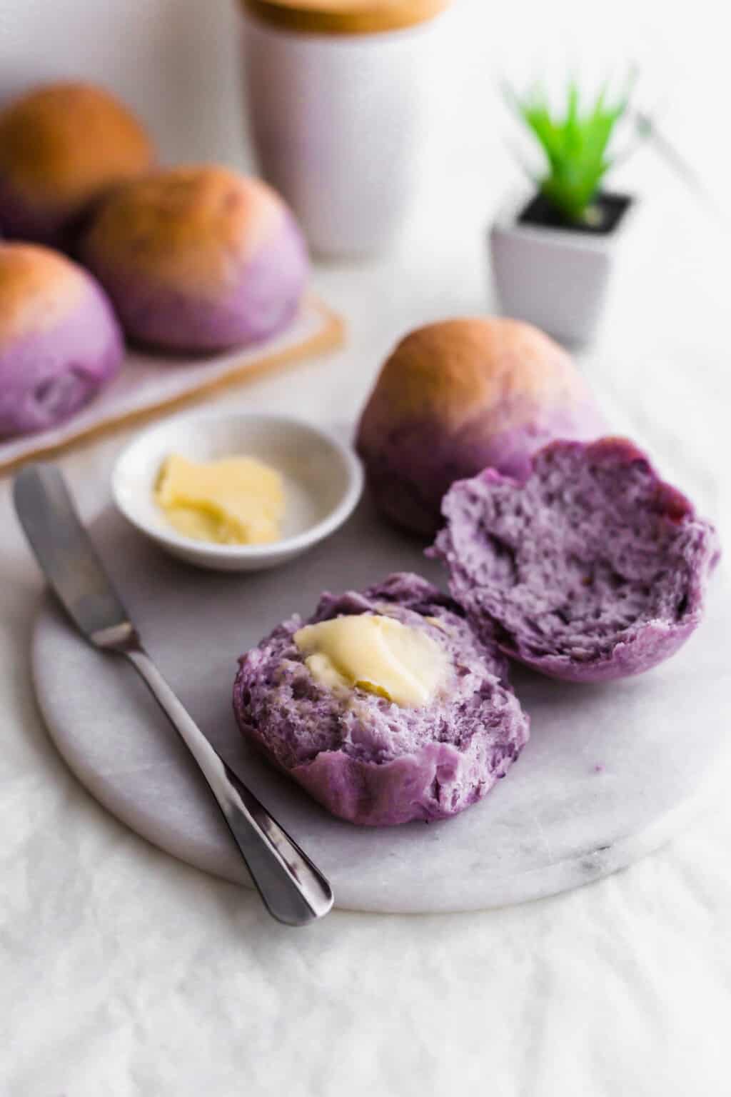 Purple Sweet Potato Buns | Sift & Simmer