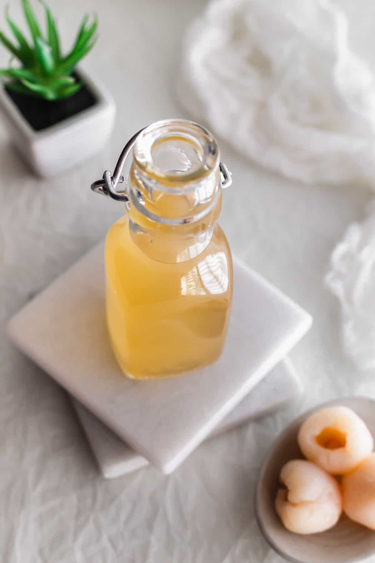 Homemade Lychee Syrup | Sift & Simmer