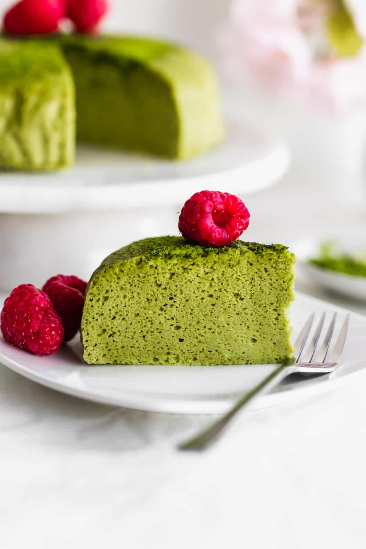 Japanese Matcha Cotton Cheesecake | Sift & Simmer
