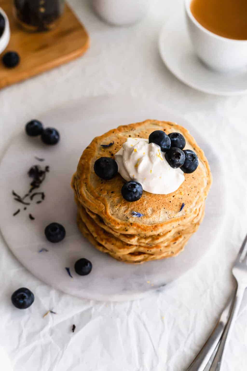 Fluffy Earl Grey Pancakes | Sift & Simmer