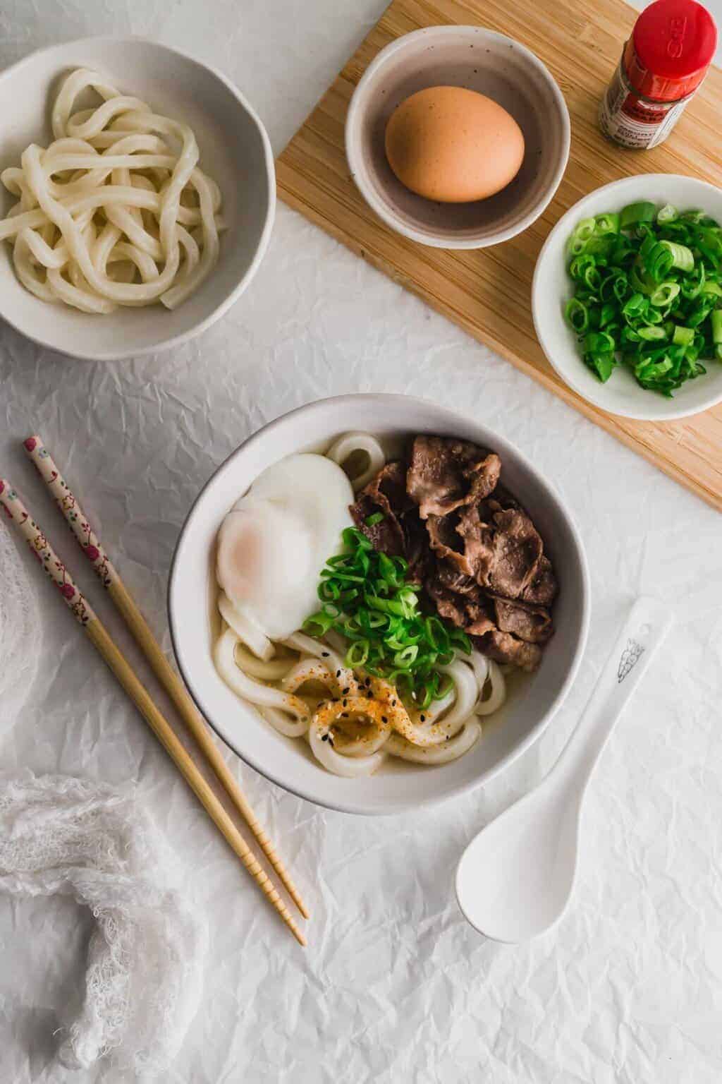 Beef Udon With Egg (Niku Tama Udon) | Sift & Simmer