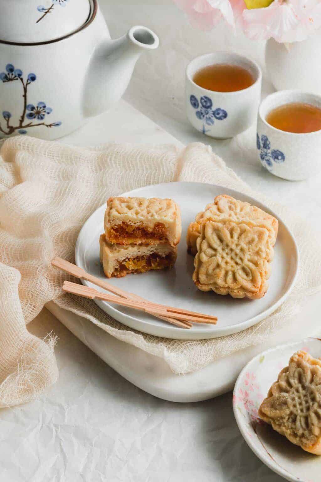 Taiwanese Pineapple Cakes (Feng Li Su) 鳳梨酥 | Sift & Simmer
