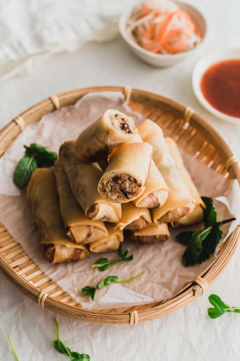 Cha Gio (Vietnamese Fried Spring Rolls with Taro) | Sift & Simmer
