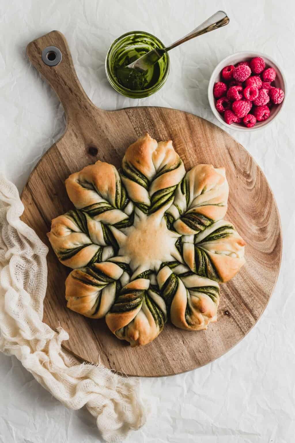 Matcha Star Bread | Sift & Simmer