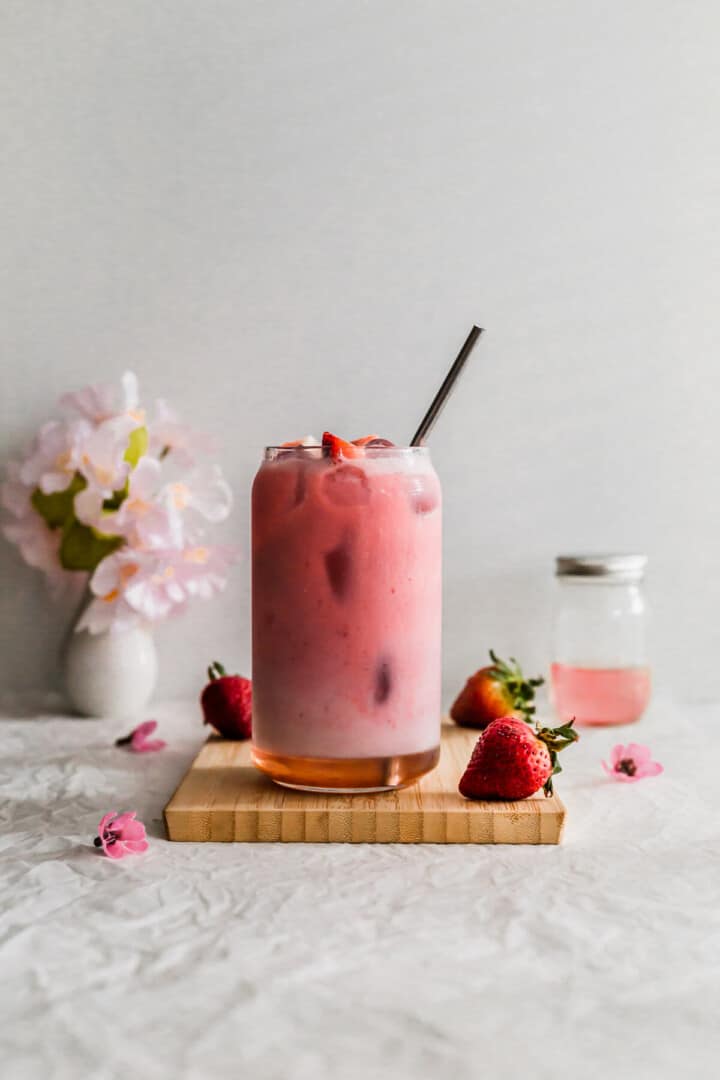 Sakura Strawberry Latte | Sift & Simmer