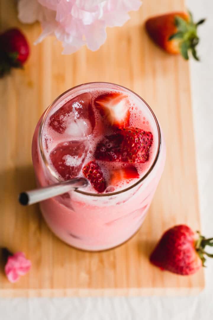 Sakura Strawberry Latte | Sift & Simmer