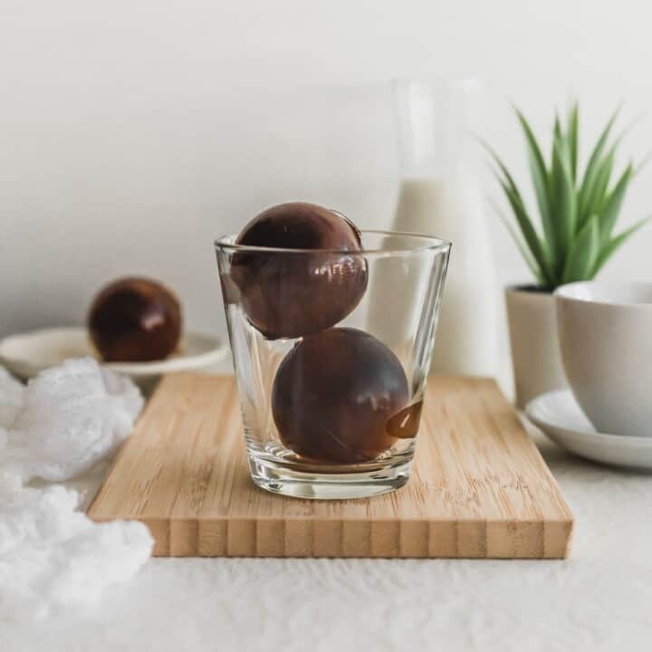 Iced Coffee Spheres | Sift & Simmer