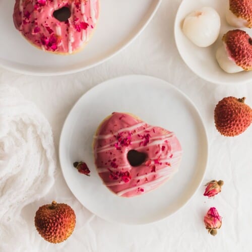 Lychee Rose Doughnuts | Sift & Simmer