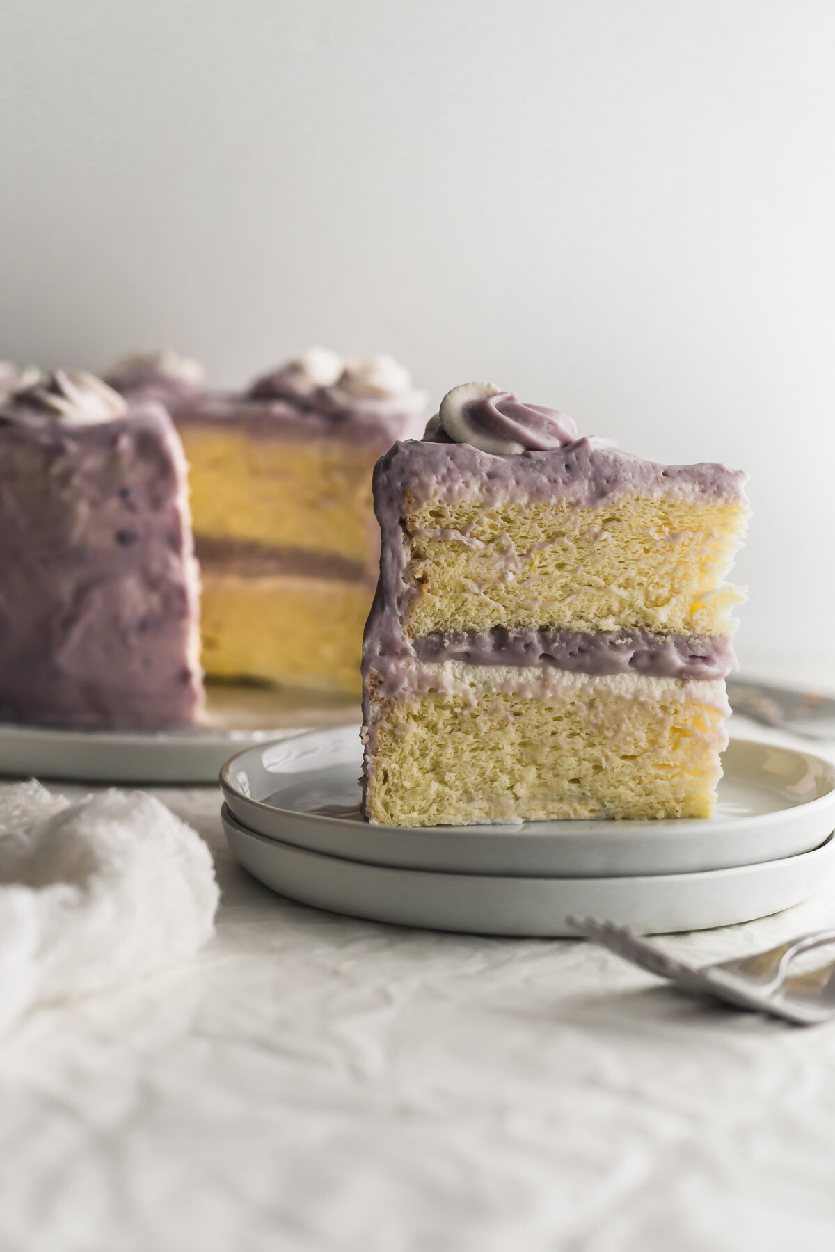 Taro Coconut Cake | Sift & Simmer