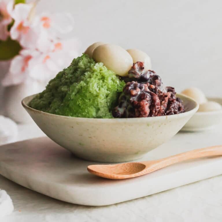 Matcha Bingsu (Green Tea Shaved Ice Dessert) | Sift & Simmer