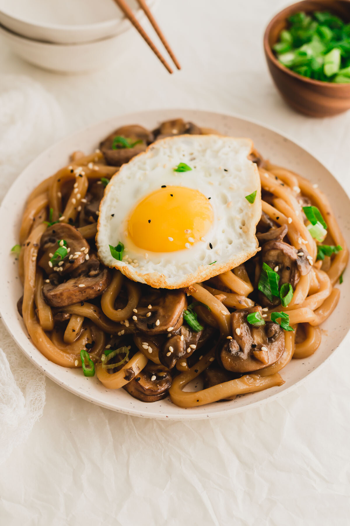 Easy Soy Mushroom Udon | Sift & Simmer