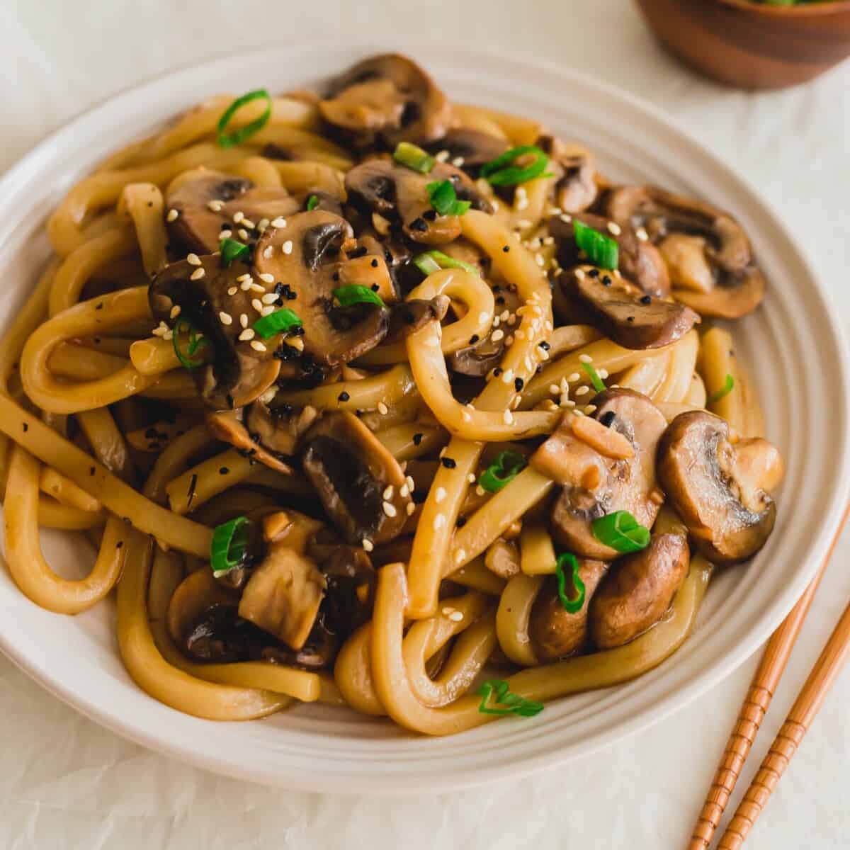 Easy Soy Mushroom Udon Sift And Simmer