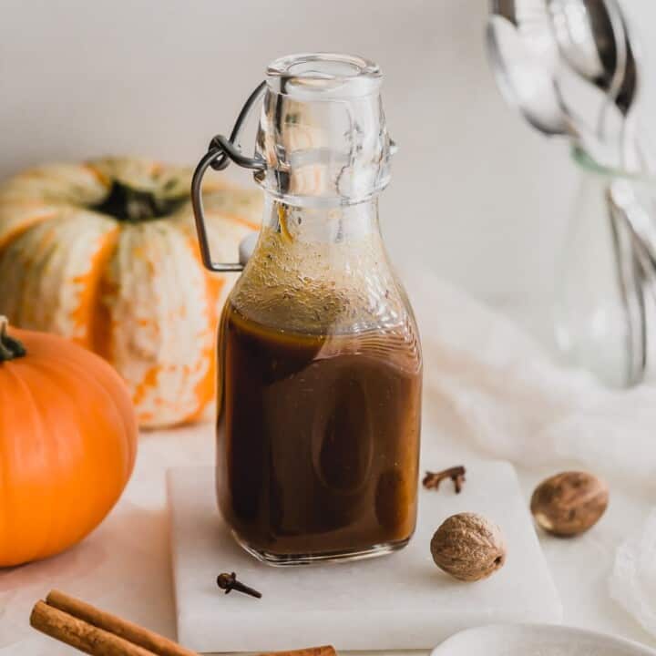Pumpkin Spice Hojicha Syrup | Sift & Simmer