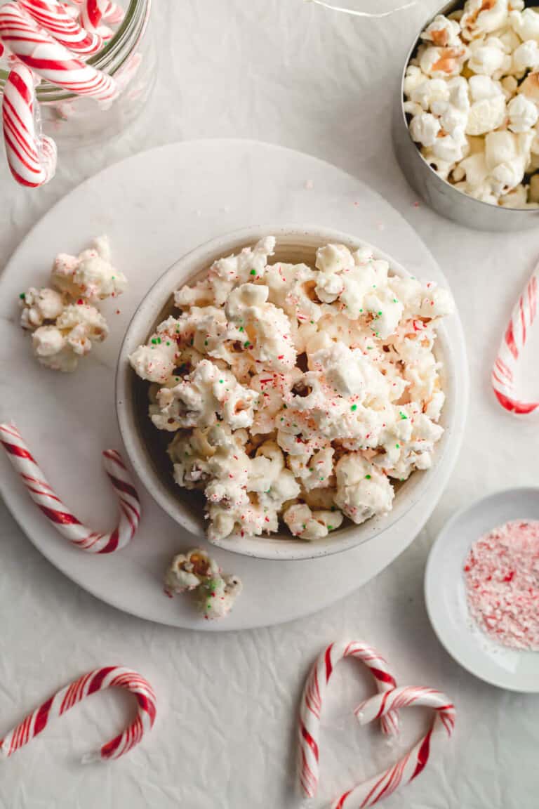 Candy Cane Popcorn | Sift & Simmer