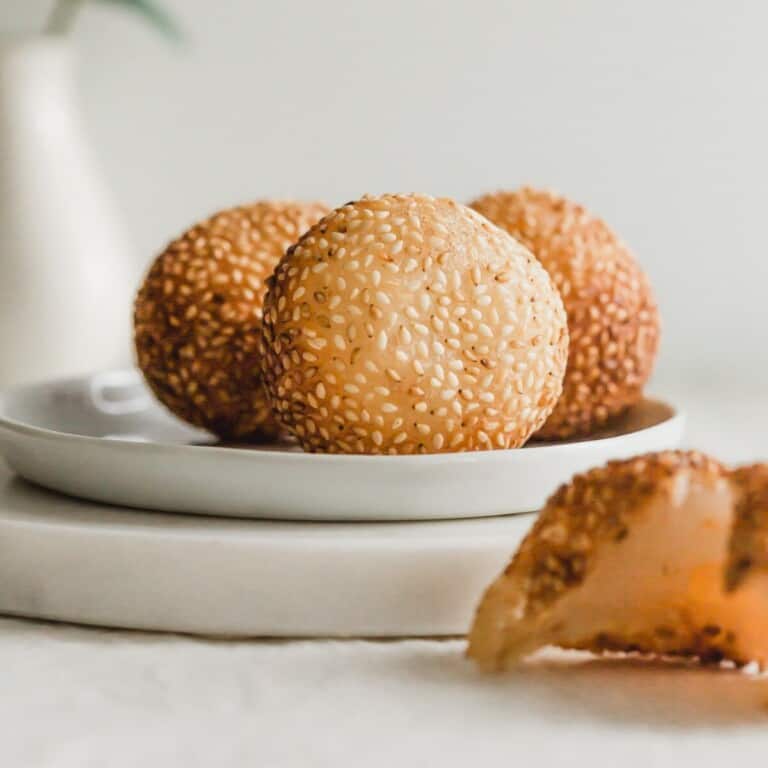 Chinese Fried Sesame Balls (Jian Dui) | Sift & Simmer