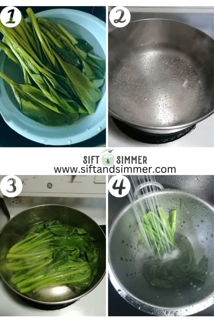 Easy Blanched Yu Choy Sum | Sift & Simmer