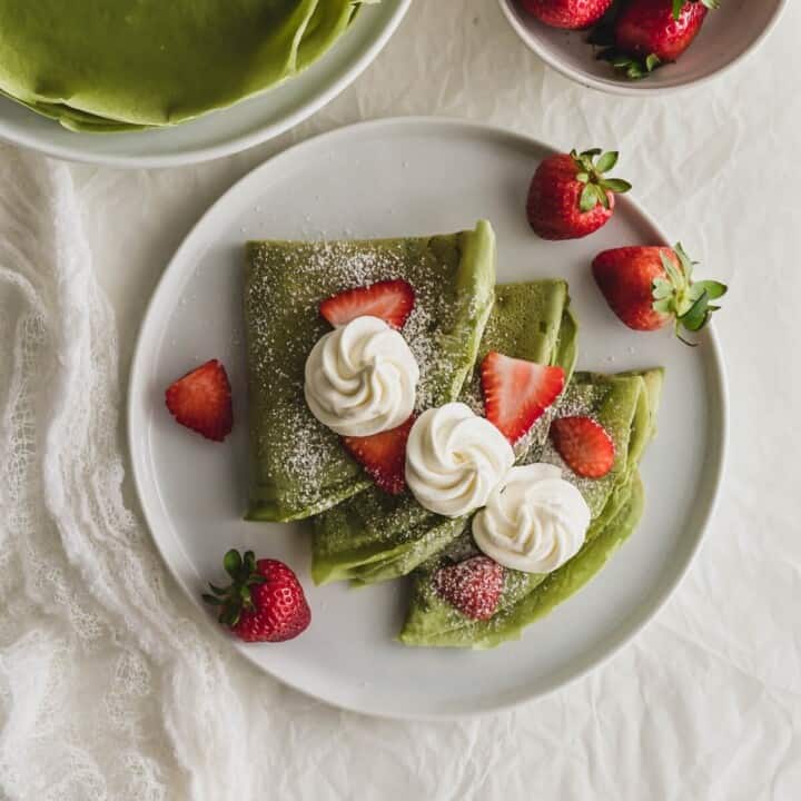 Matcha Crepes | Sift & Simmer
