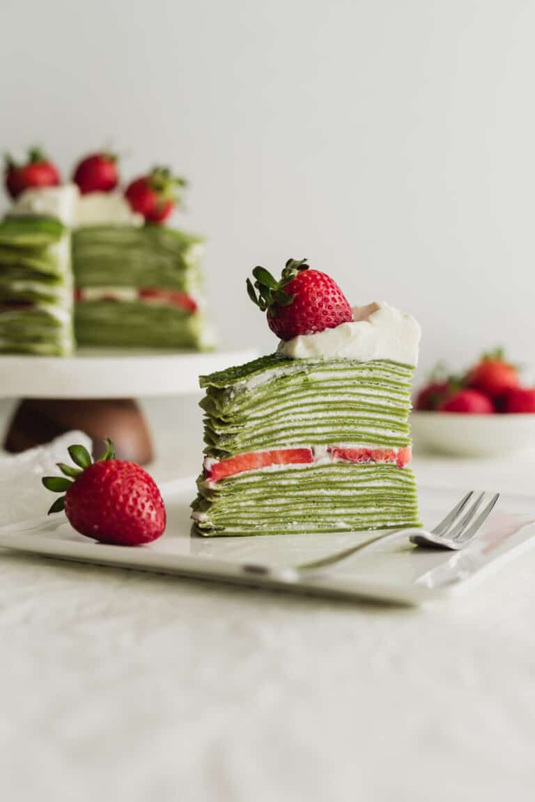 Matcha Mille Crepe Cake | Sift & Simmer