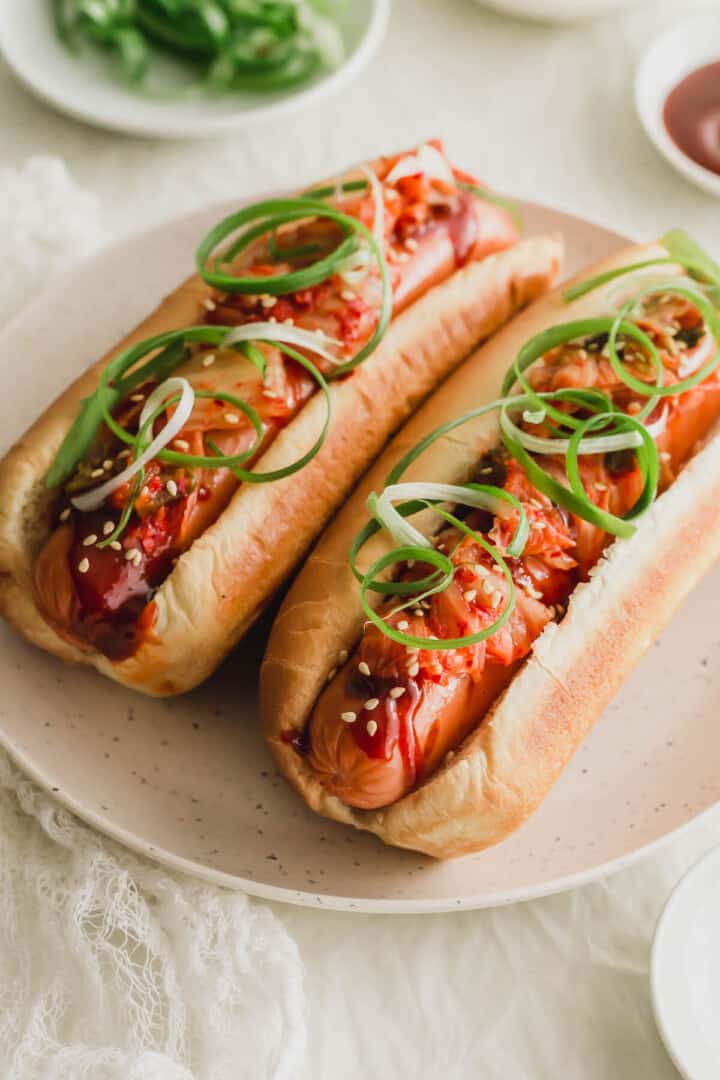 Kimchi Hot Dogs | Sift & Simmer