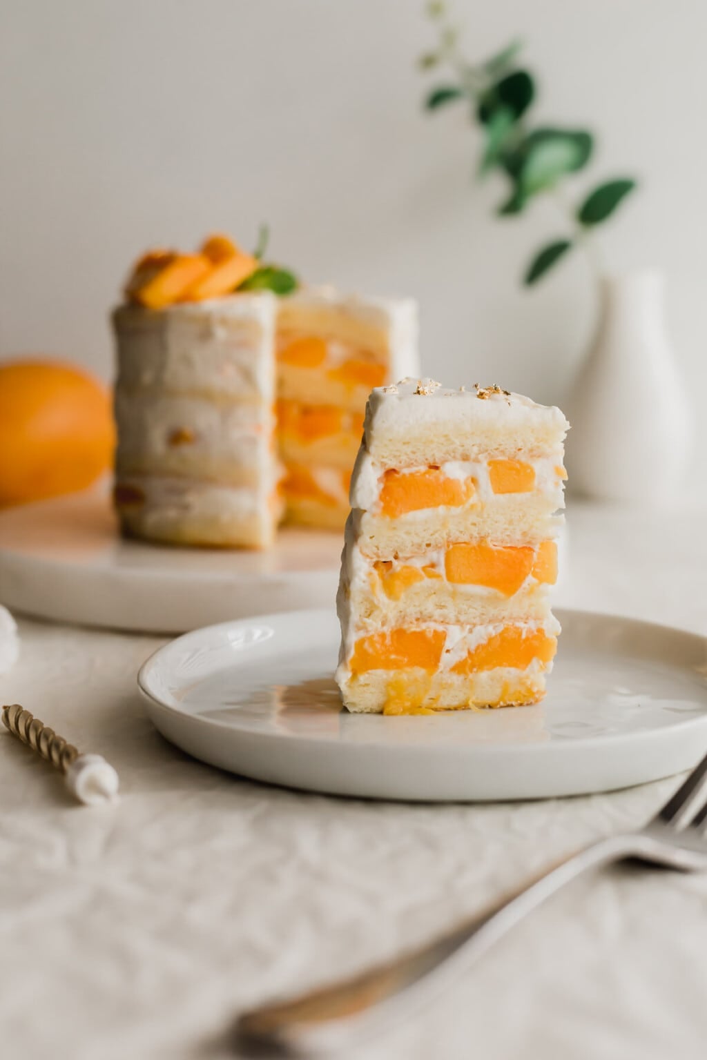 Mini Mango Yuzu Chantilly Cake | Sift & Simmer