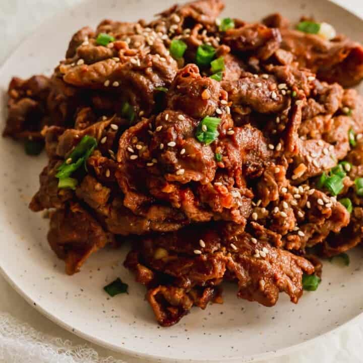 Korean Spicy Pork Bulgogi (Jeyuk Bokkeum) | Sift & Simmer