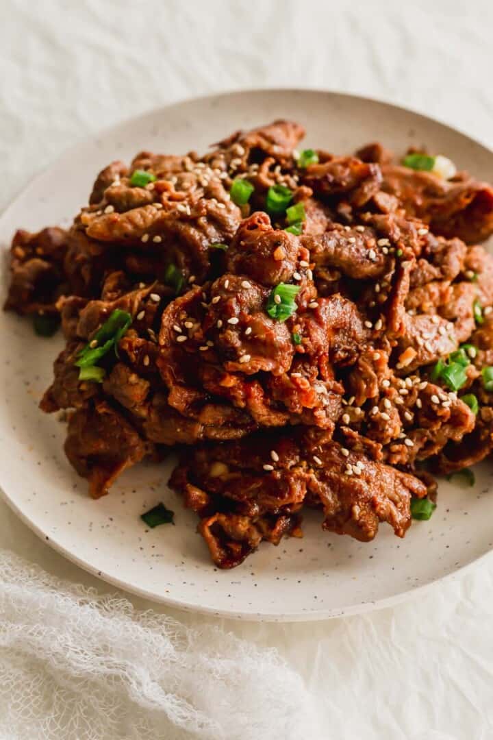Korean Spicy Pork Bulgogi (Jeyuk Bokkeum) | Sift & Simmer