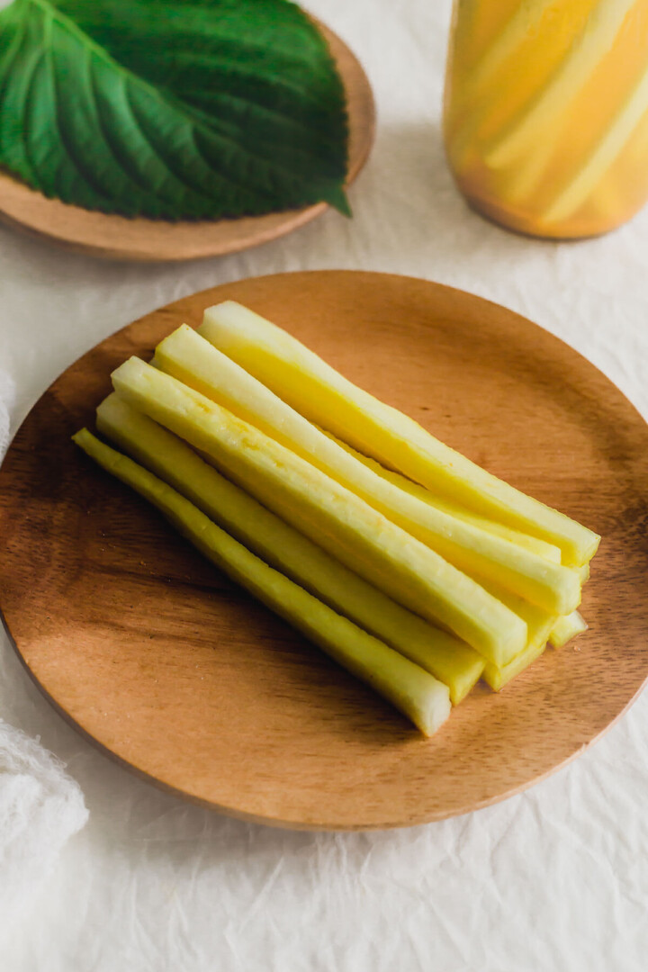Easy Korean Yellow Pickled Radish (Danmuji) | Sift & Simmer