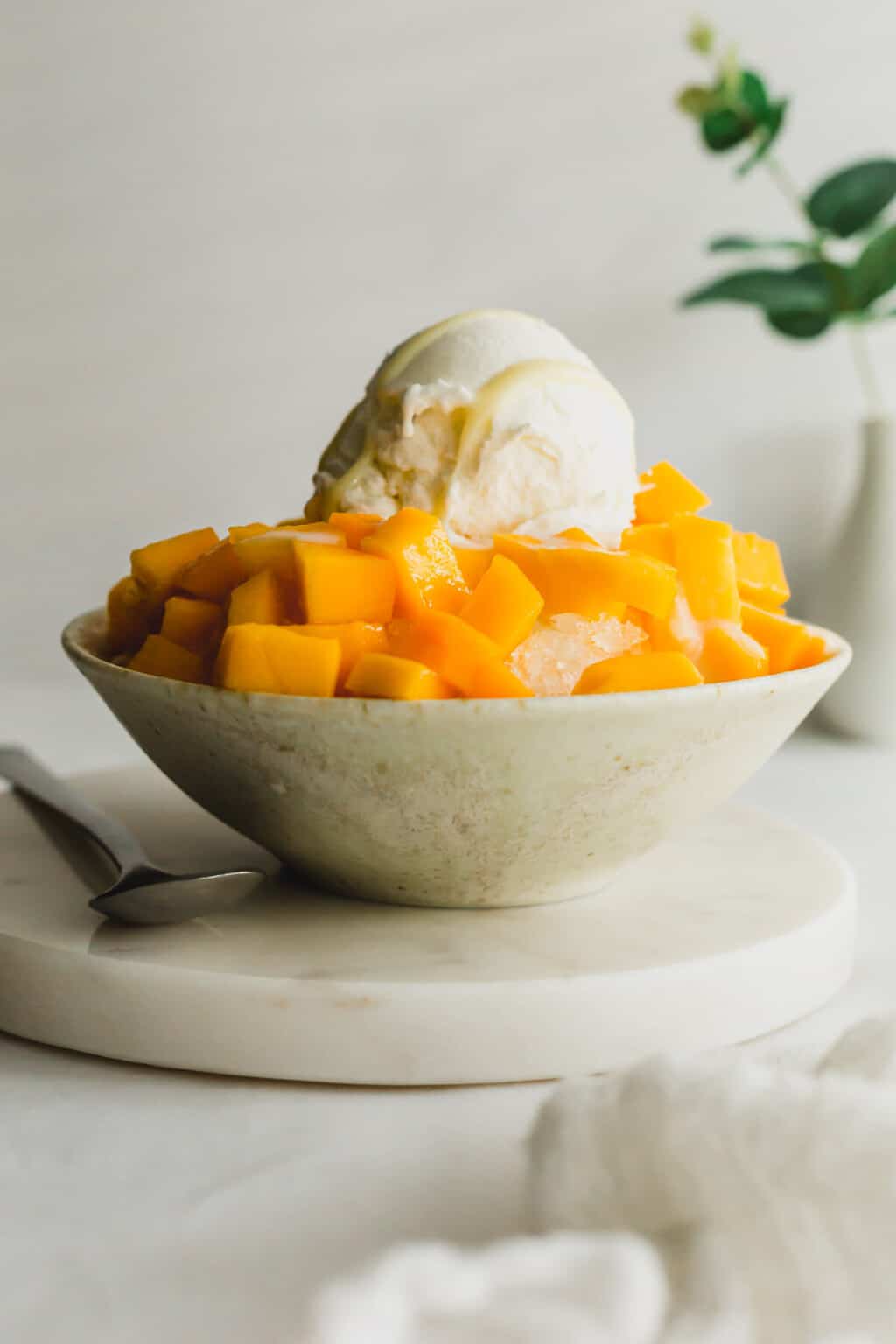 Mango Shaved Ice (Mango Bingsu) | Sift & Simmer