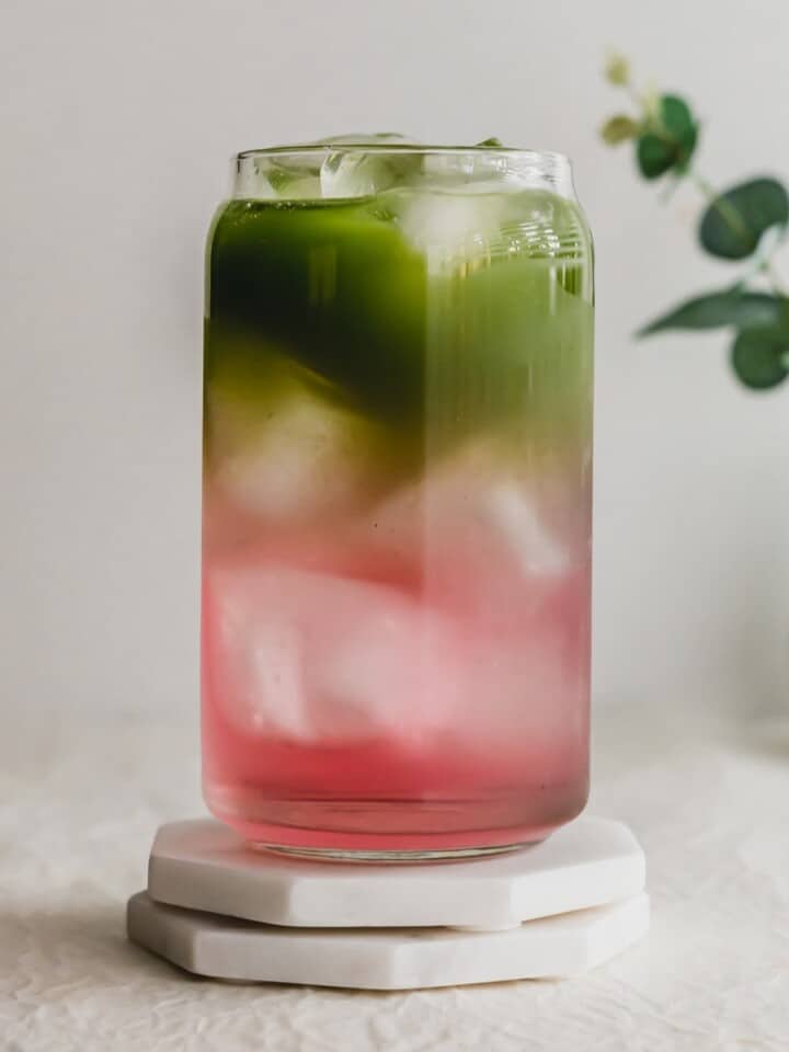 Sakura Matcha Latte | Sift & Simmer