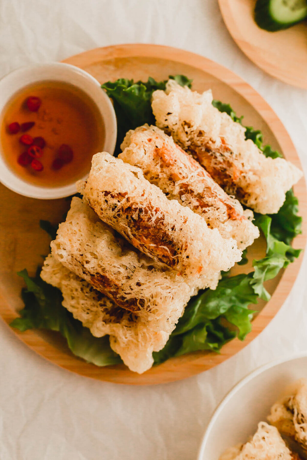 Crispy Net Spring Rolls | Sift & Simmer