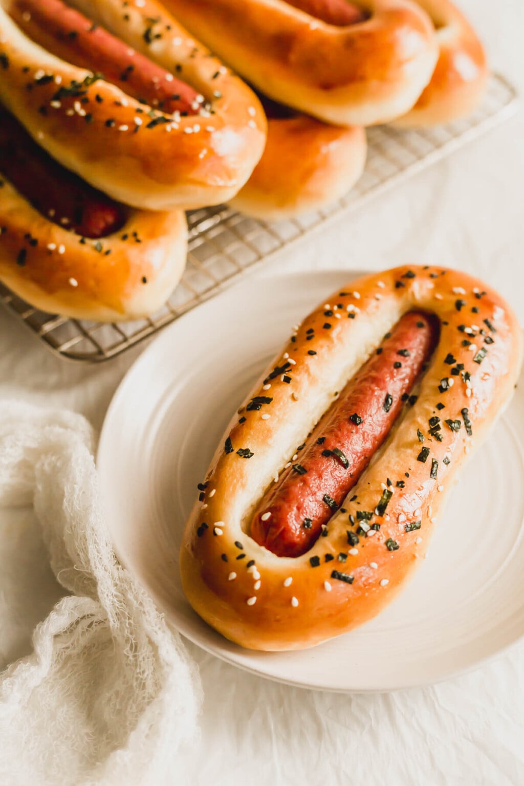 Japanese-Style Sausage Bread (Sausage Pan) | Sift & Simmer