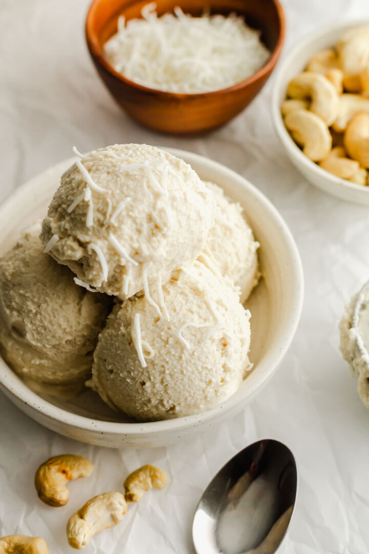 Coconut Cashew Ice Cream (Using Ninja Creami) | Sift & Simmer
