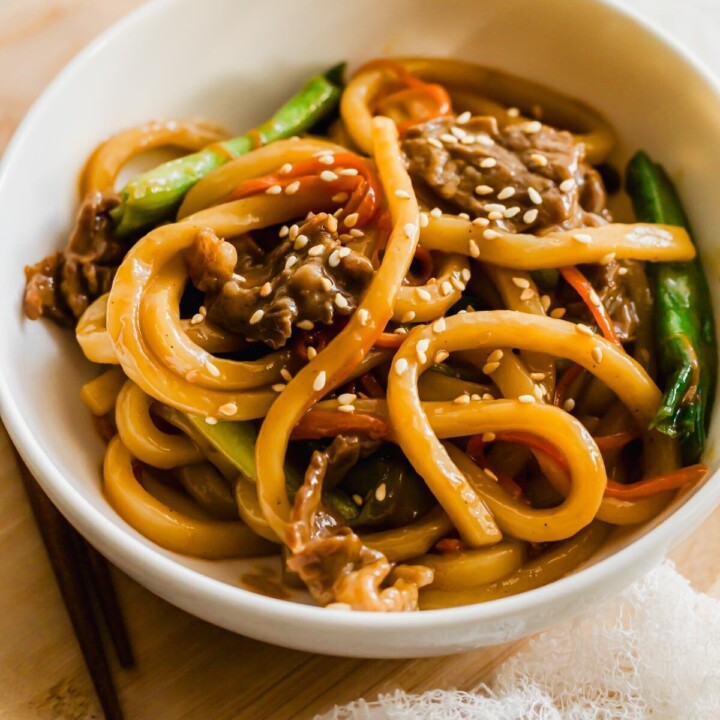 Beef Yaki Udon (Japanese Stir-Fried Udon) | Sift & Simmer