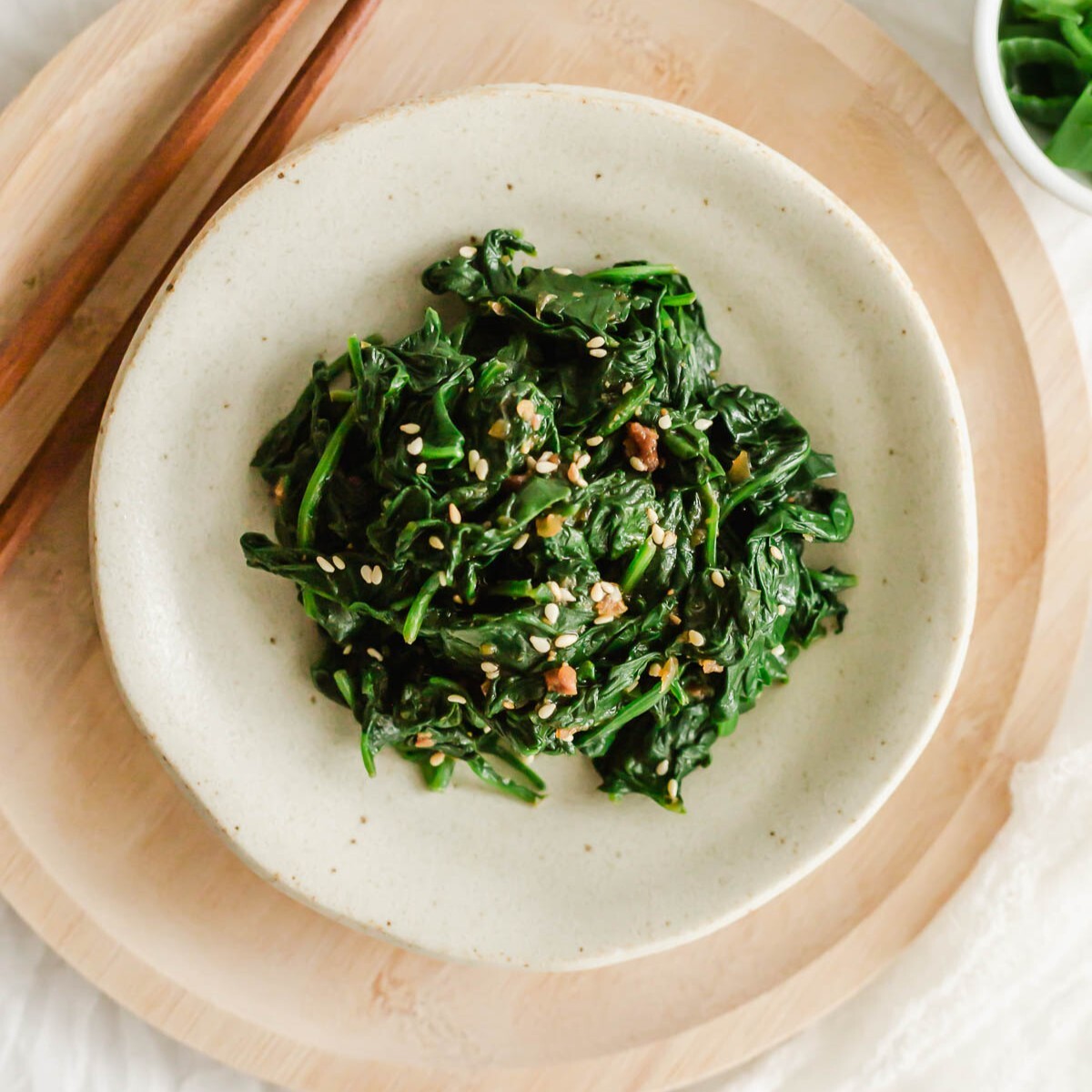Korean-Style Spinach (Sigeumchi Namul) | Sift & Simmer