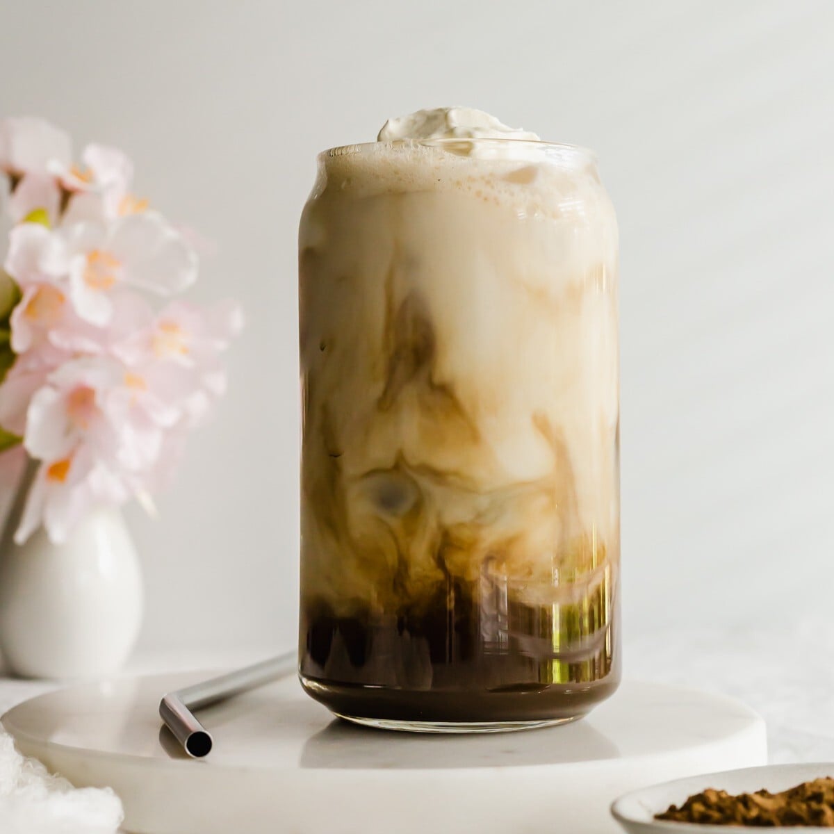Iced Hojicha Latte | Sift & Simmer