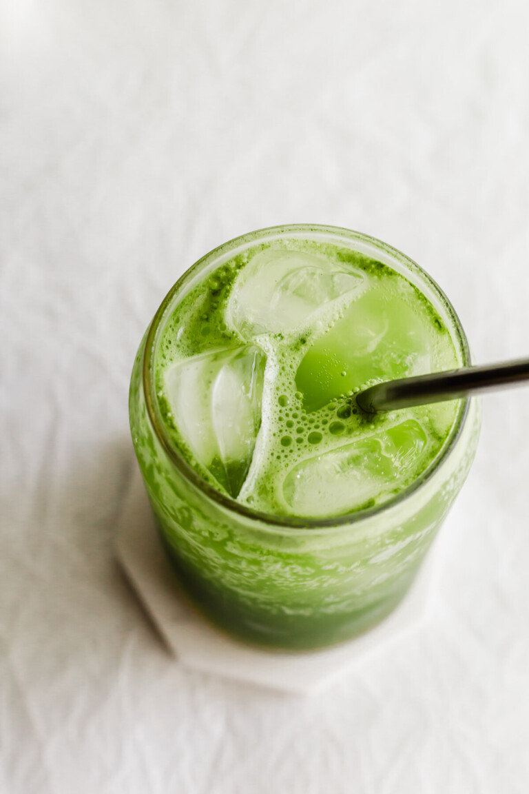 Iced Sparkling Matcha Yuzu | Sift & Simmer