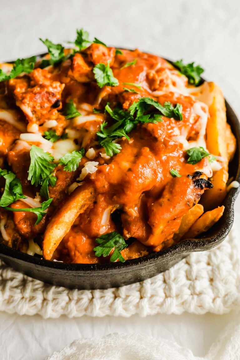 Butter Chicken Poutine | Sift & Simmer