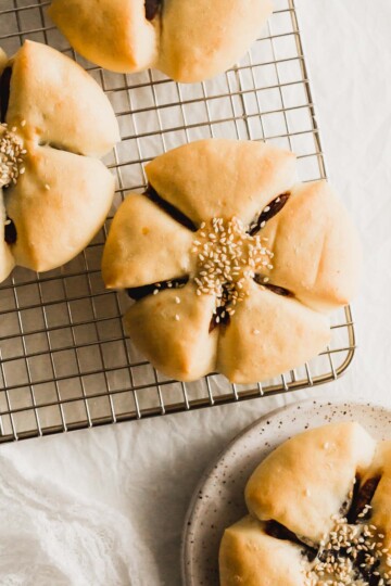 Baked Chinese Red Bean Buns | Sift & Simmer