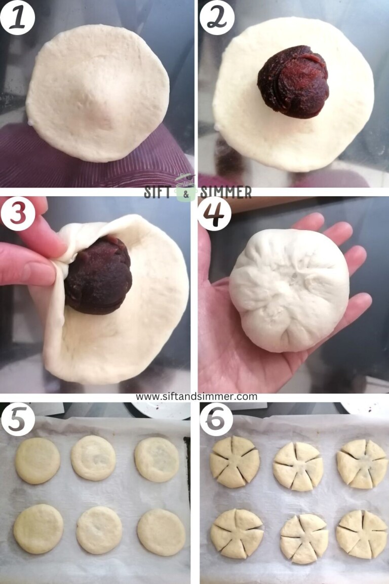 Baked Chinese Red Bean Buns | Sift & Simmer