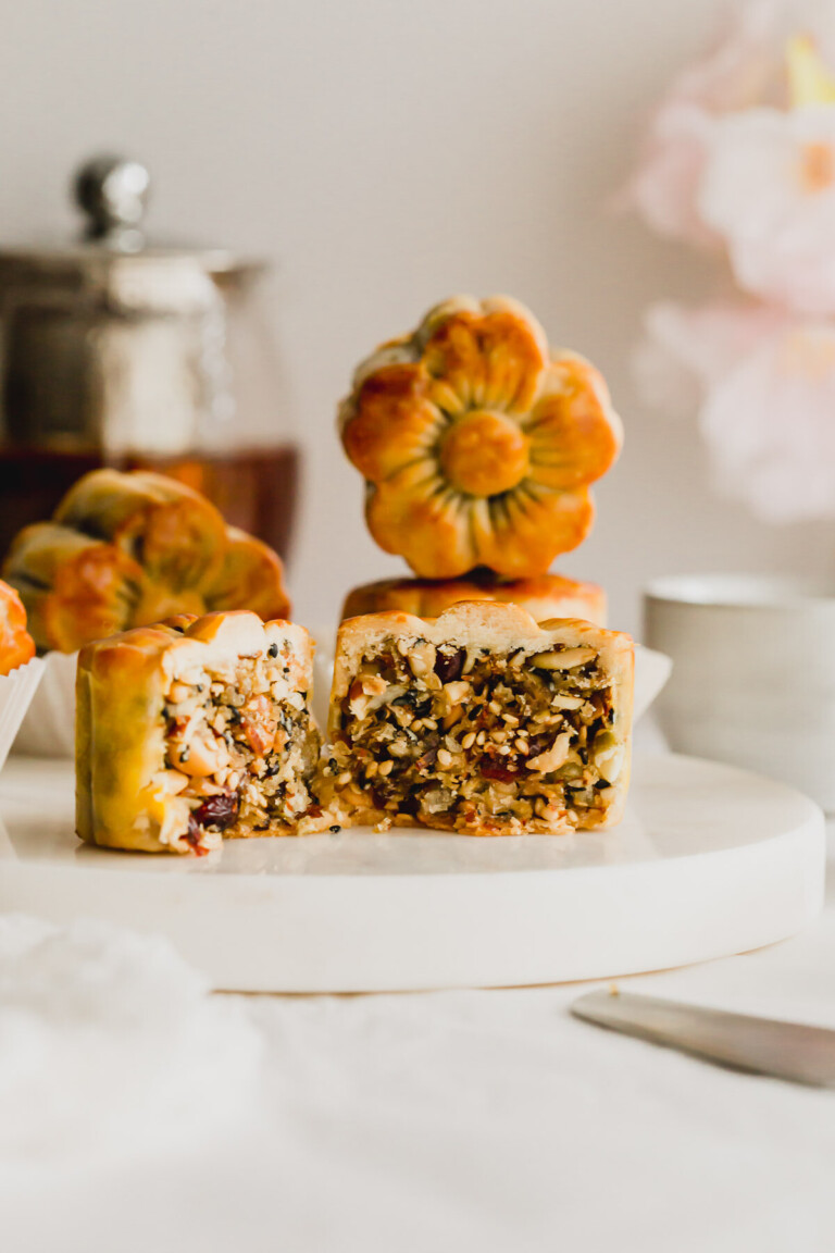 Chinese Mixed Nut Mooncakes | Sift & Simmer